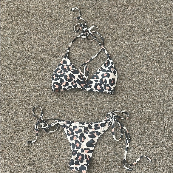 Swim | Leopard Print Bikini Set | Poshmark